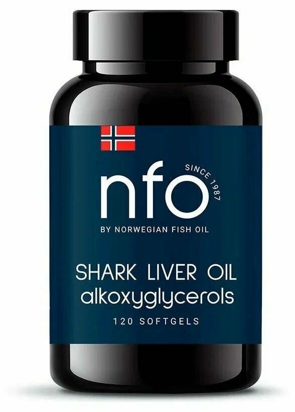Омега-3 жир из печени акулы NFO №120, 120 капс