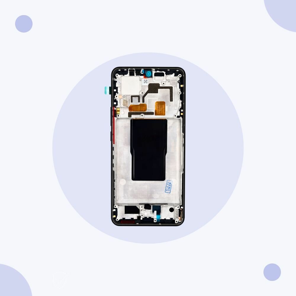 Дисплей для Xiaomi Mi 12T Чёрный Service LCD (в сборе с рамкой) (OR)