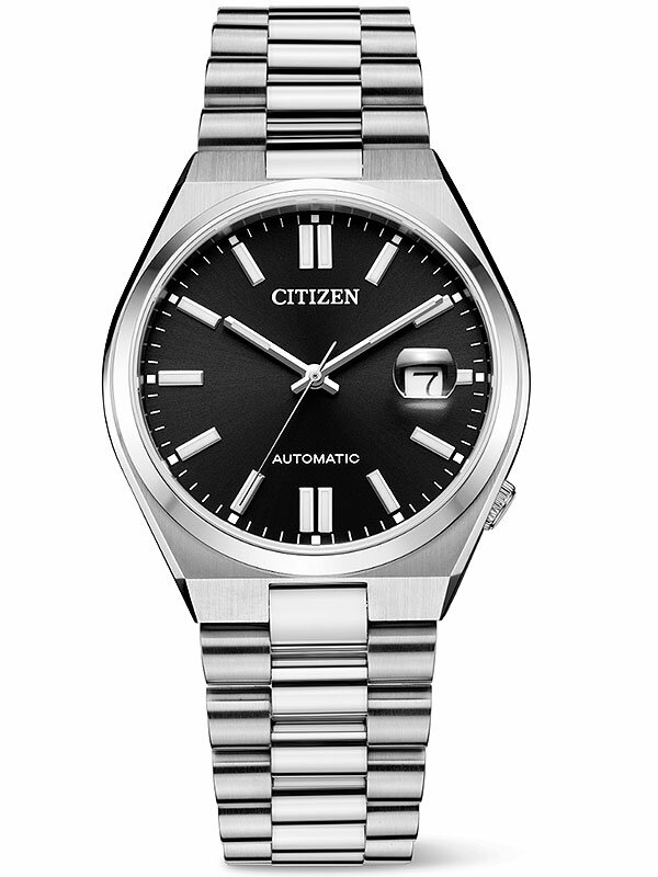 Наручные часы CITIZEN Automatic, серебряный, черный — фото 1