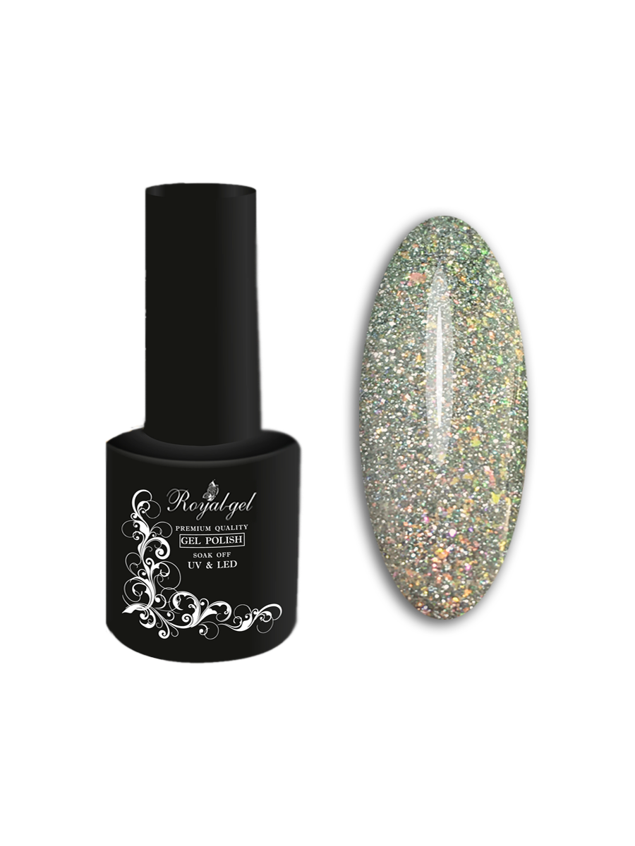 Гель лак Rоyal-gel "Броукат флэш" 10 мл. RBFL06