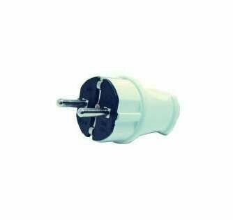 Вилка прямая з/к белая Makel (евро)