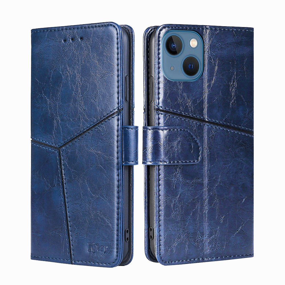 Чехол-книжка MyPads для Apple iPhone 13 / Айфон 13 (сапфир)
