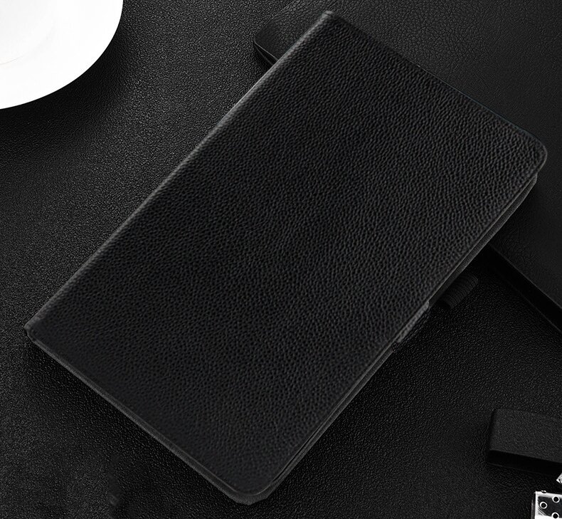 Чехол-обложка MyPads Cassici Premium для планшета Xiaomi Pad 5 Pro 12.4 из натуральной мраморной кожи буйвола черный с магнитной крышкой