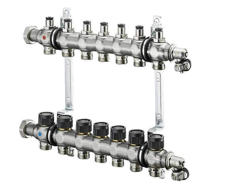Коллекторная группа Oventrop 9 выходов без расходомера