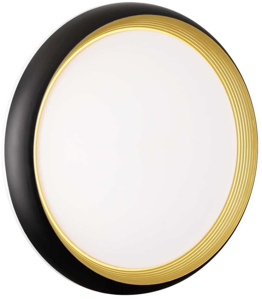 Настенно-потолочный светодиодный светильник Sonex Pale Tofiq Black 7651/DL
