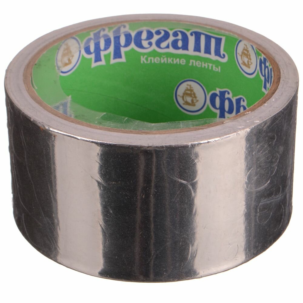 Клейкая лента алюминиевая Фрегат 48 мм х 10 м 40 мкм