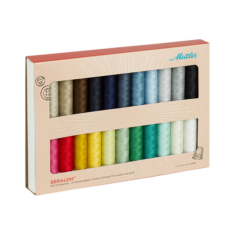 Набор с нитками Seralon в подарочной упаковке 22 катушки Amann Group SE226677-Kit