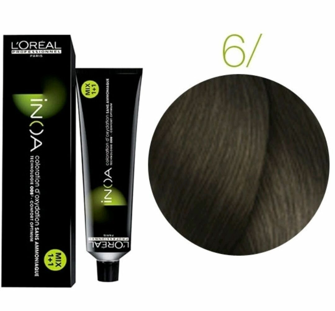 L'Oreal Professionnel Inoa ODS2 краска для волос, 6 темный блондин, 60 мл
