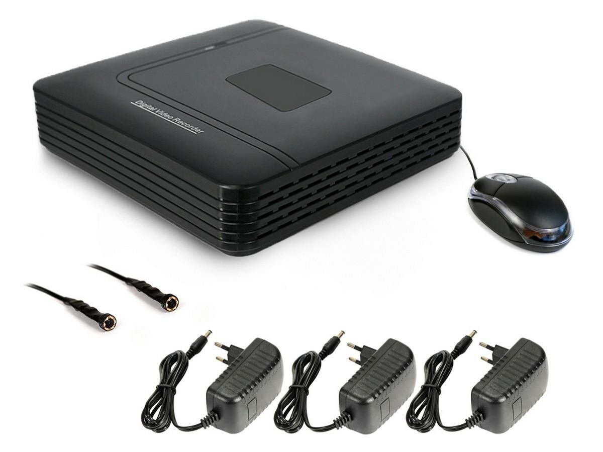 Комплект видеонаблюдения для офиса - 2 мини HD камеры: SKY-2604-5M + KDM-5405B (S14297PRO) - система технического видеонаблюдения