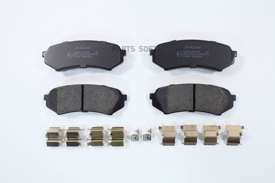 ZF RUSSIA GDB3198 ZFR Колодки задние для TOYOTA/LEXUS ZF Russia GDB3198 ZFR