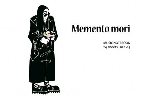 MUSIC NOTEBOOK Нотная тетрадь Ozzy "Memento mori" формат А5.
