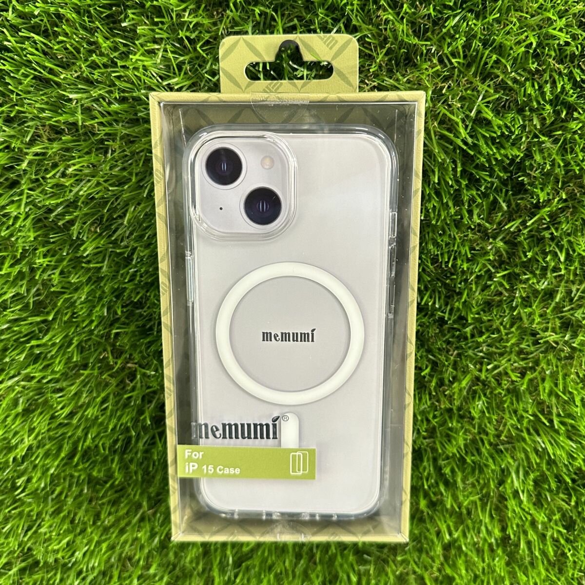 Чехол для iPhone 15 (6.1") Memumi Crystal Ice SNAP с магнитом для MagSafe пластиковый прозрачный