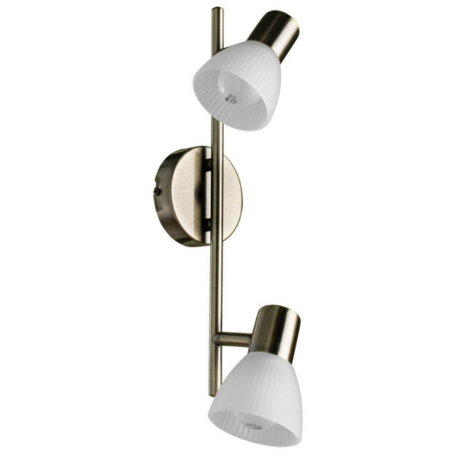 Спот ARTE LAMP Parry 2x40Вт E14 металл гальванизированный античная бронза