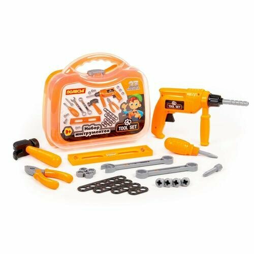 Игровой Набор Инструменты №35 (23 предмета, пластик, в чемоданчике, от 3 лет) 96876, (Полесье)