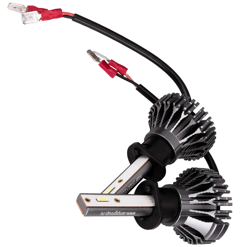 Комплект светодиодных ламп головного света AMP CSP L03s, H1, 2 шт