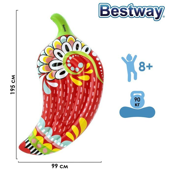 Матрас-лаундж для плавания Bestway Фиеста Флирт 195х99 см (43490)