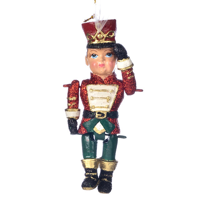 Елочная игрушка Гусар в красном - Markus Puppet 13 см, подвеска, Goodwill, B89008-2