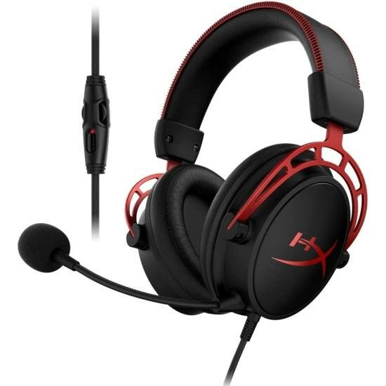 Наушники HYPERX 4P5L1AB#UUF, черный/красный