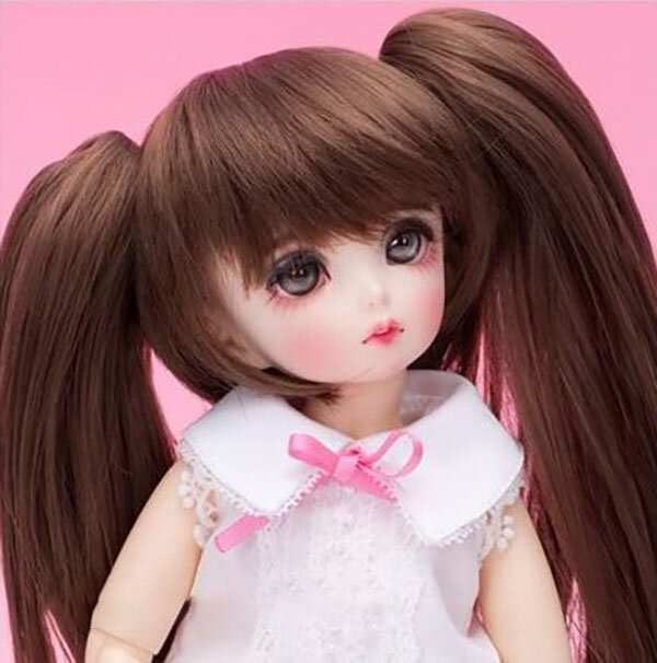 Fairyland Wig LFW-27 Brown for LittleFee (Каштановый парик размер 15-17,5 см для кукол ЛитлФи Фейриленд)