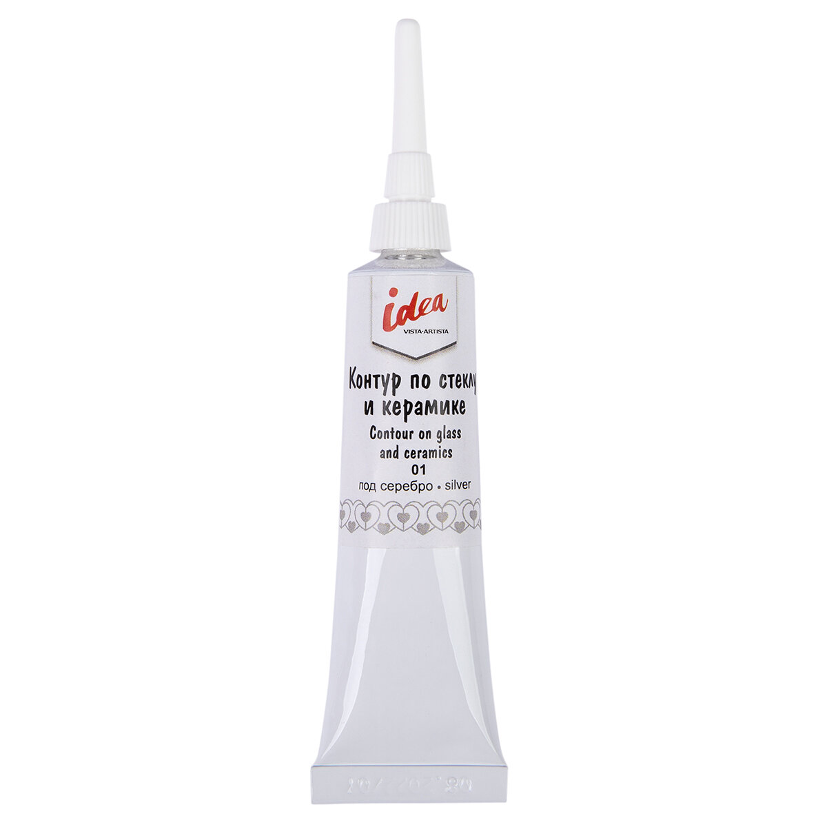 Контур по стеклу и керамике "VISTA-ARTISTA" idea VARG-18 18 мл 01 под серебро