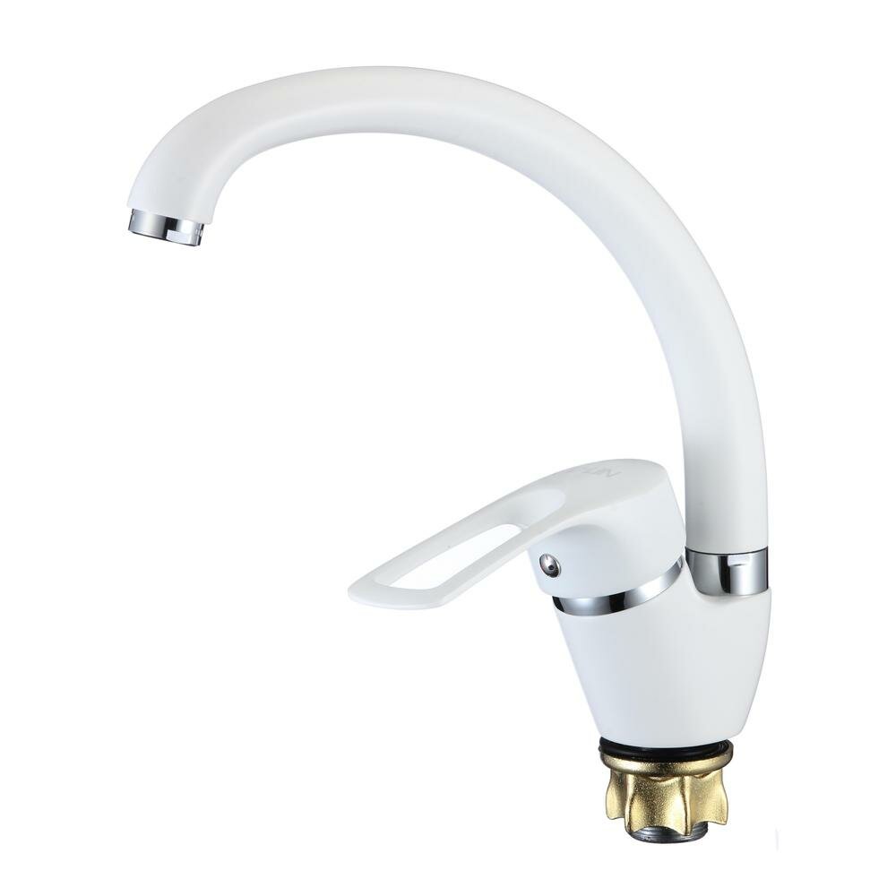 Смеситель для кухни D-Lin D150422-C, белый