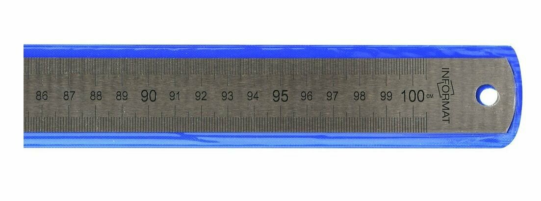 InФормат Линейка металлическая, 100 см