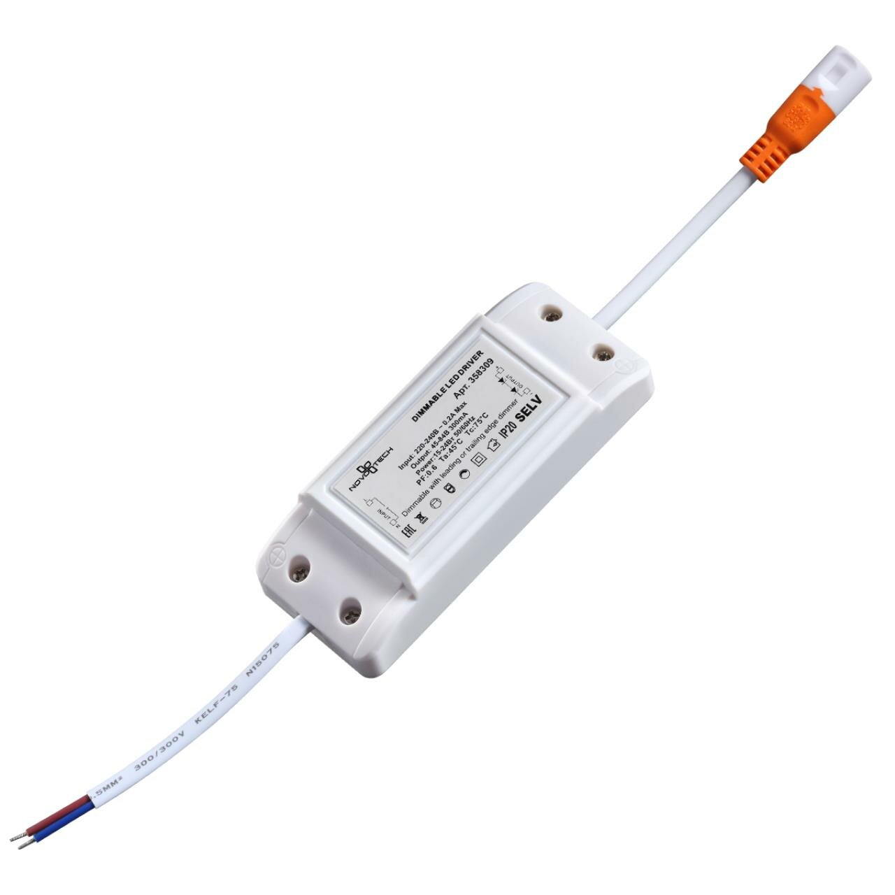 Драйвер диммируемый для арт. 358304-358307 Novotech 358309 Drum белый 20W