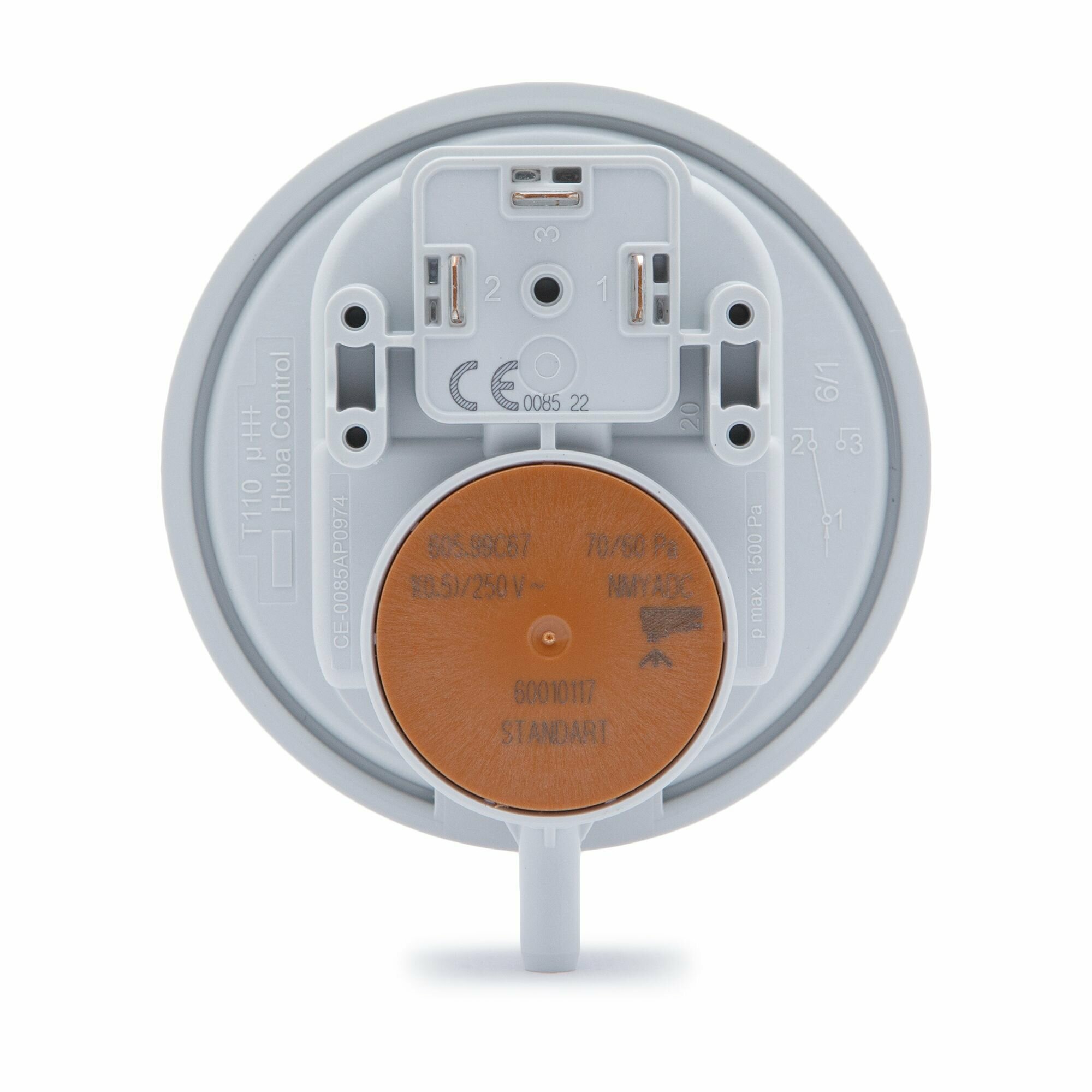 Реле давления воздуха, датчик тяги (прессостат) HUBA 70/60 для настенных котлов Baxi, подходит к арт.721890300