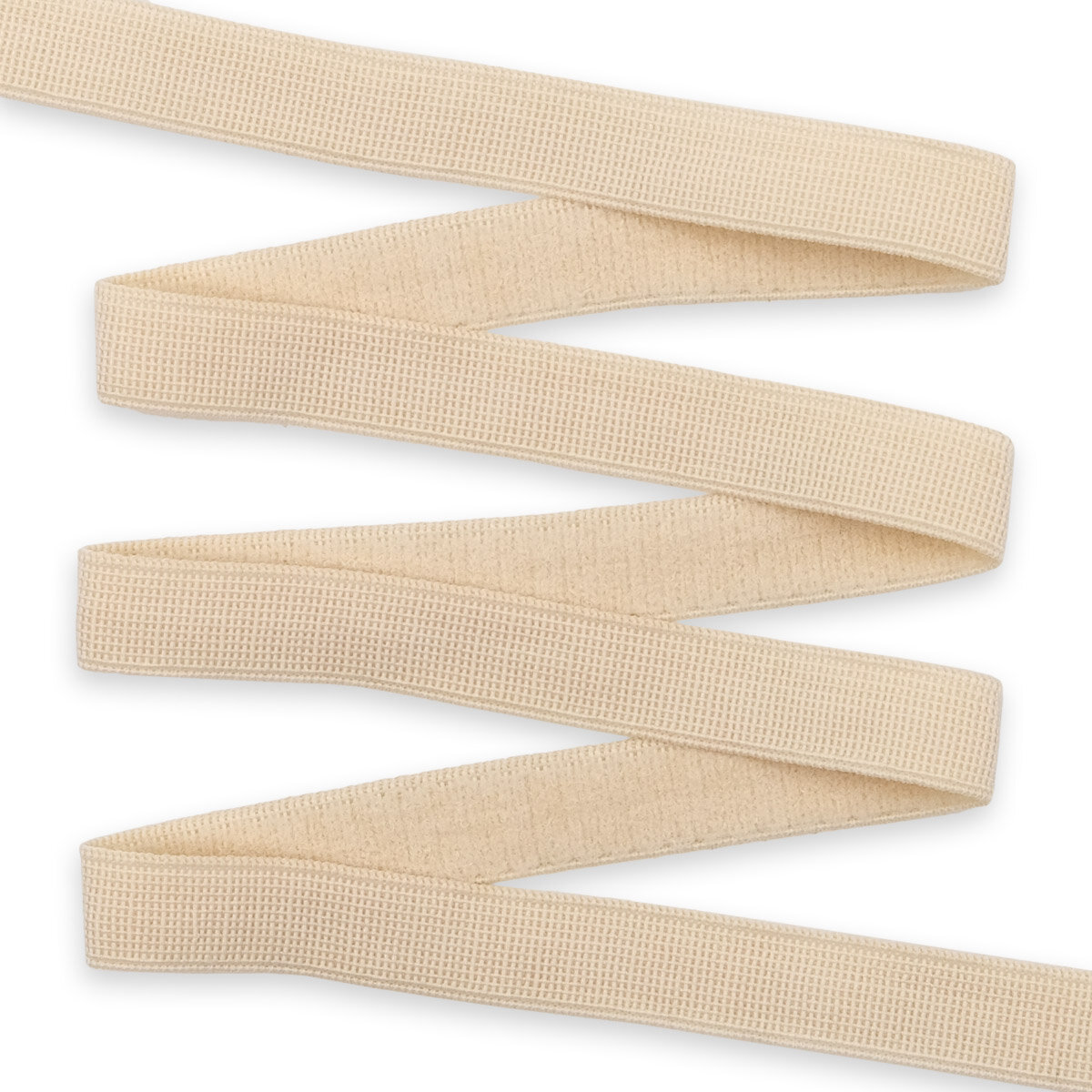 Резинка бельевая для бретелей, бретельная лента, 4,87 гр/м, эластичность 120%, 12мм*50м (бежевый)