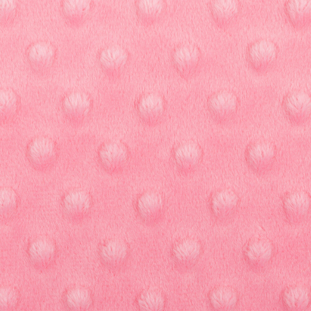 Ткань для игрушек, плюш "PEPPY" PEVD, 48x48см, 309г/кв. м, 100% полиэстер 32 розовый