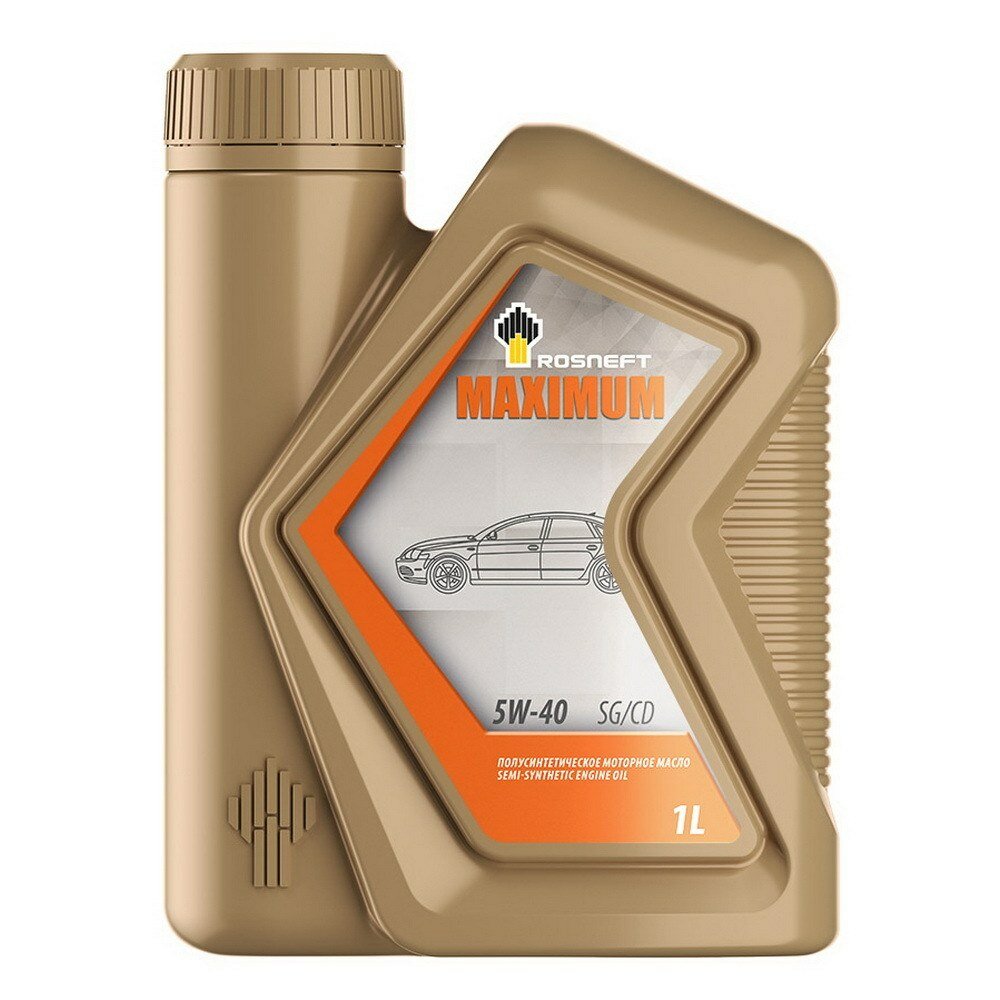 Масло моторное rosneft maximum 5w-40 полусинтетическое 1 л 40816732