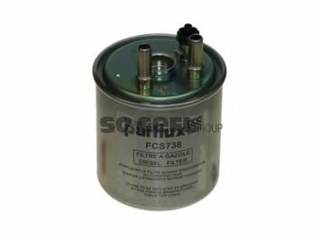 Фильтр топливный RENAULT: KANGOO 08-, KANGOO BE BOP 09-, KANGOO EXPRESS 08-, LAGUNA III 07-, LAGUNA III GRANDTOUR 07-, LAGUNA купе 08-, TWINGO 07- PURFLUX FCS738