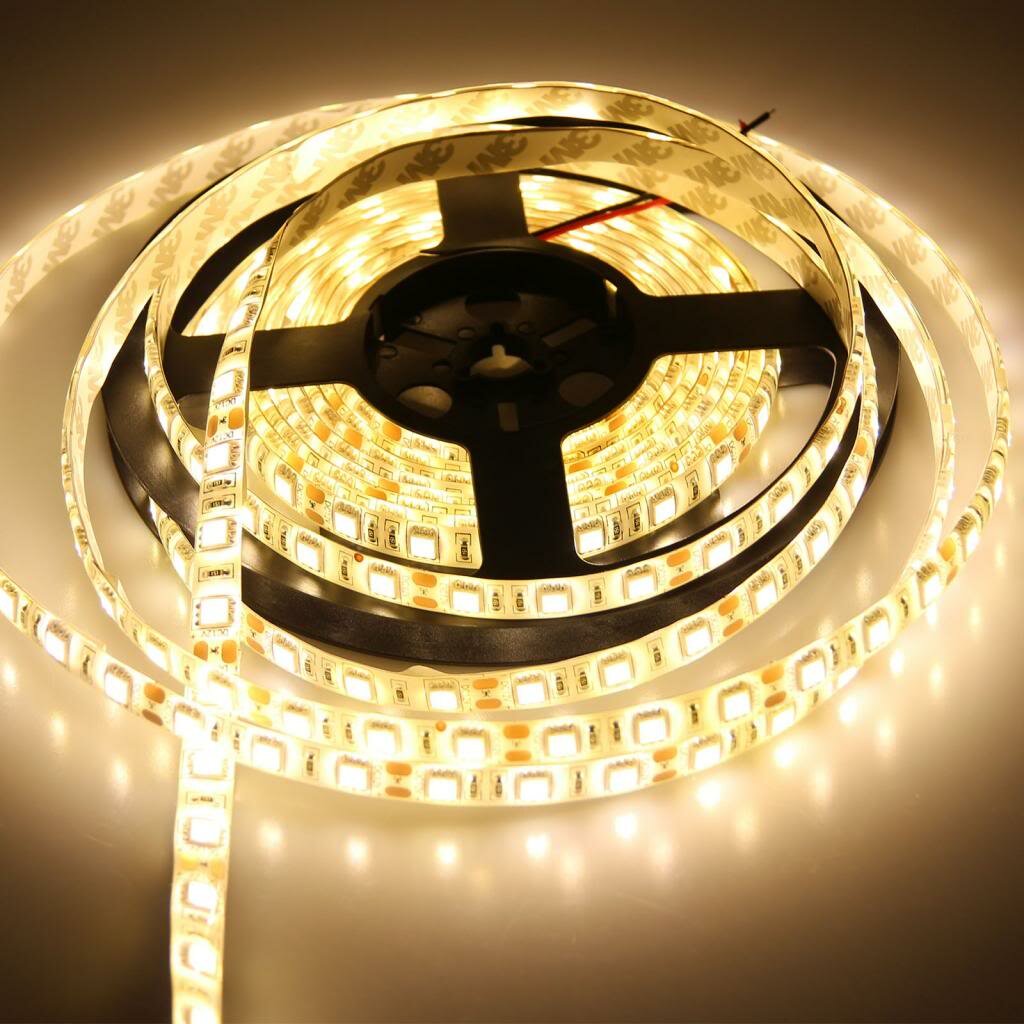 Светодиодная лента Белый 5060 12V 14.4W/m 60Led/метр 10mm 18-20 lm Hd LUX 6000K IP22 Уценка!