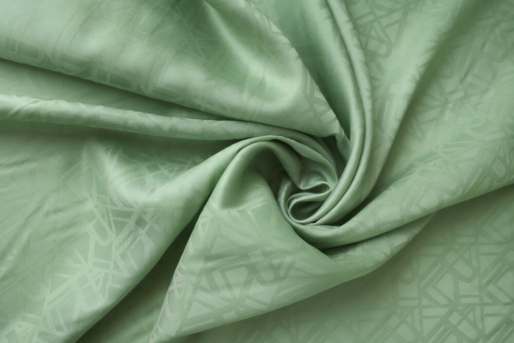 Ткань подкладочная вискоза фисташкового цвета, ширина 1.24 м