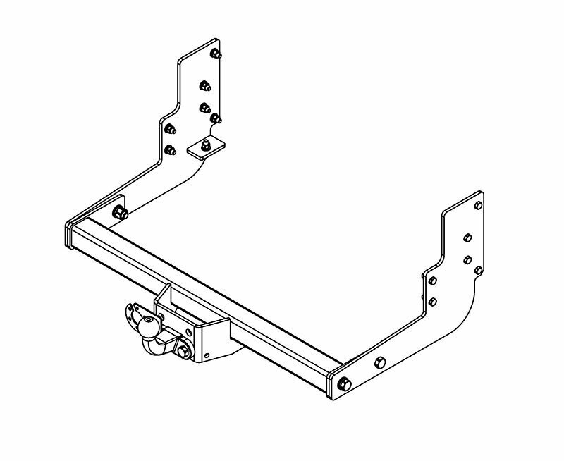 Фаркоп на ГАЗ NEXT A22R22, A22R32 (Удлиненная) (2013-) (без электрики, паспорт/сертификат в комплекте) Автос. GAZ-12