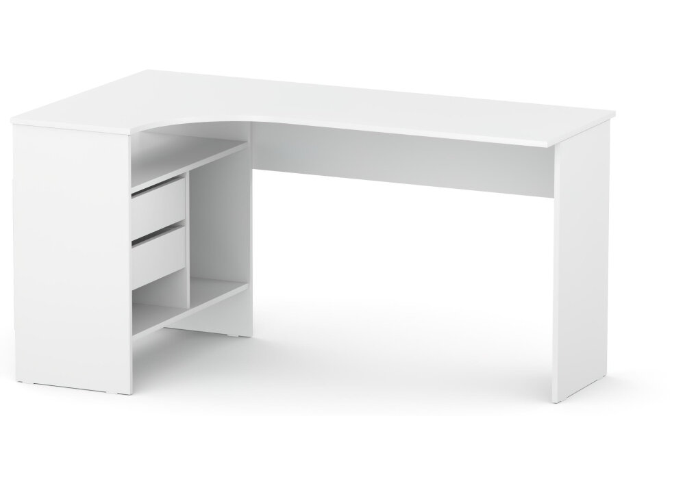 Письменный стол Woodville СПм-25 левый белый Размеры: Высота 740мм Глубина 810мм Ширина 1450мм