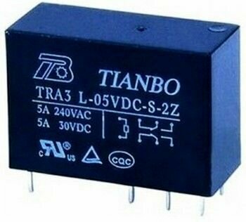TRA3L-5VDC-S-2Z, Электромеханическое реле, 8А , 5В