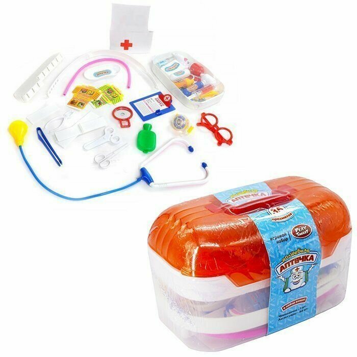 Набор доктора " Волшебная аптечка " 35 предметов.