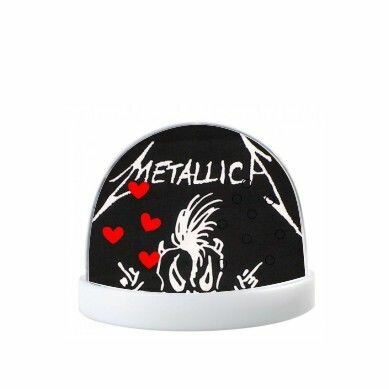 Водяной шар Metallica, Металлика №3, Блестки-сердечки