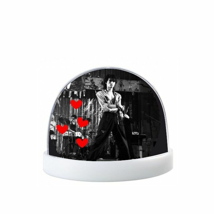 Водяной шар Кино, Виктор Цой №22, блестки-сердечки