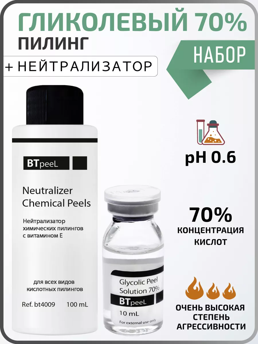 BTpeeL Гликолевый пилинг 70% + Нейтрализатор