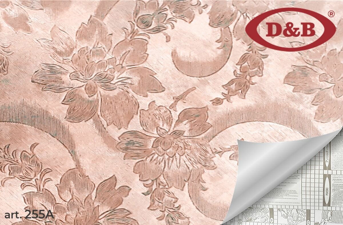 Пленка самоклейка 45смх 8м D&B витраж матовая "Цветы" 255А