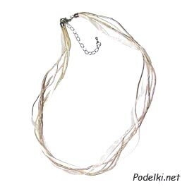 Комбинированный шнур с замком JF01-101 белый, цена за 1 шт.