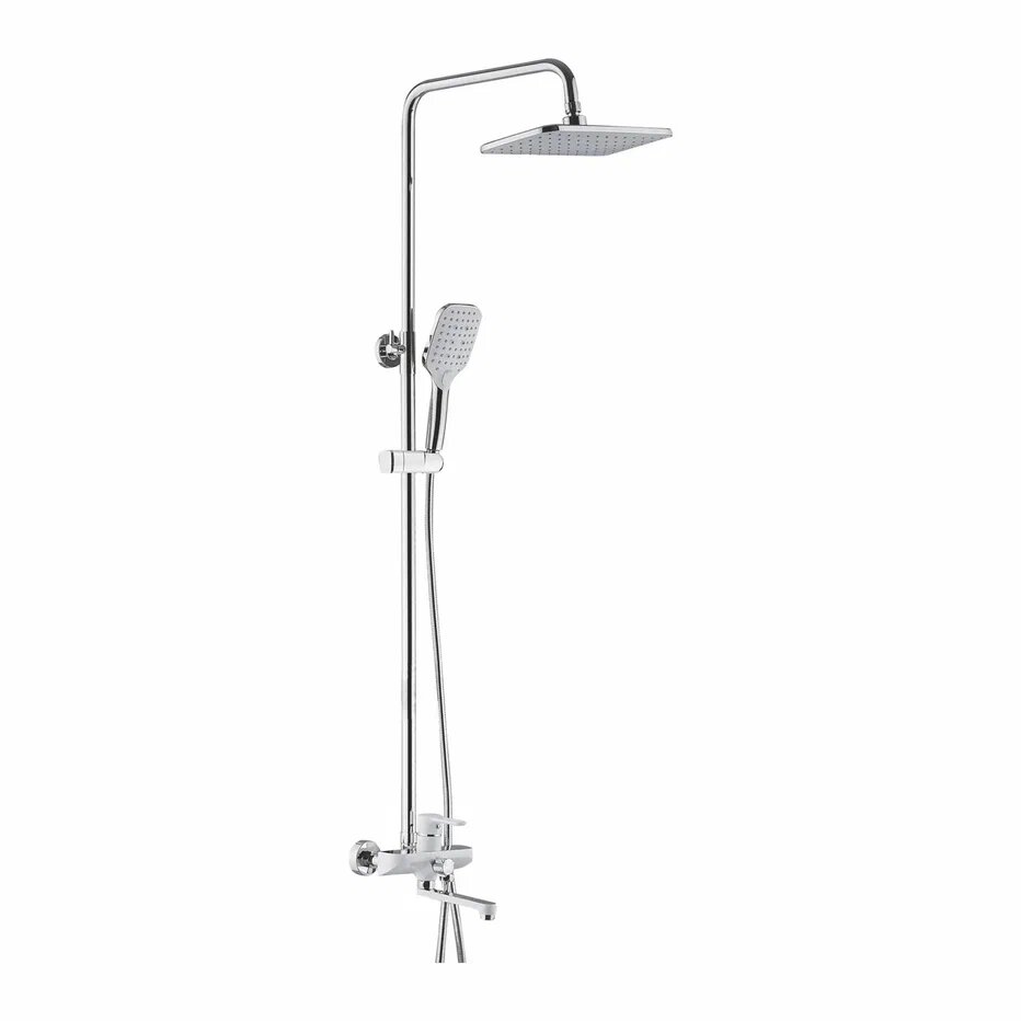 Душевая система Shevanik S8136F, белый/хром