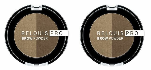 Relouis Тени для бровей Pro Brow Powder Тон 01 Blonde,2 шт