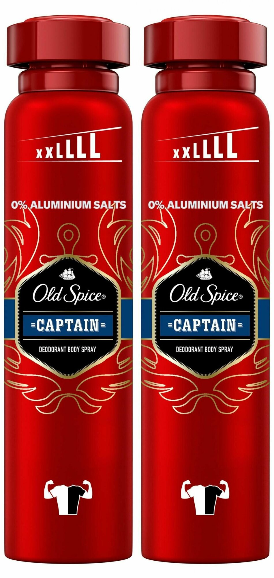 Old Spice дезодорант-спрей Кэпитэн 250мл - 2 штуки