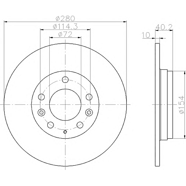 TEXTAR 92125603 (08A11211 / 0986479131 / 1033000) 92125603 диск тормозной задний\ Mazda (Мазда) 6 1.8-2.3