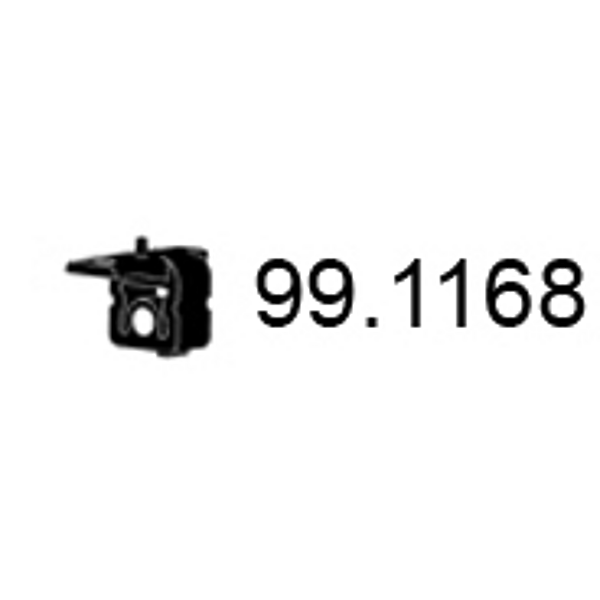 ASSO 99.1168 (7700424340 / 7700424341) крепление глушителя