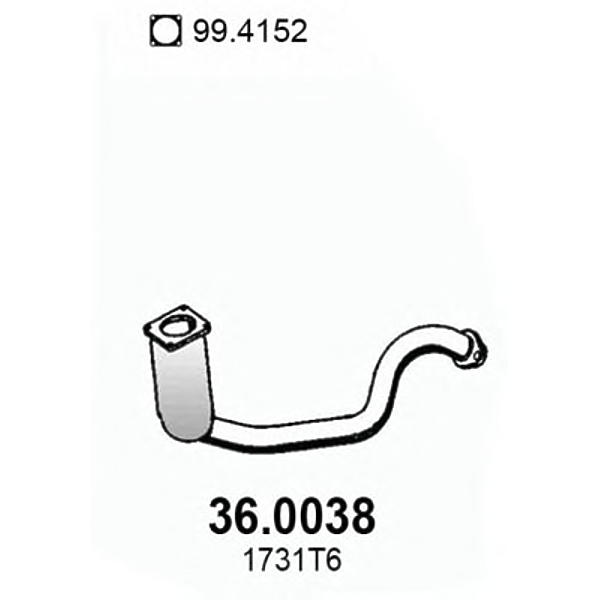 ASSO 36.0038 (1731HR / 1731P9 / 1731R0) катализатор