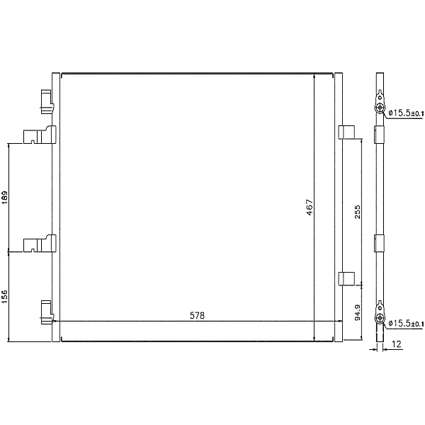 STELLOX 10-45631-SX (1045631_SX / 4419021 / 8200895918) радиатор кондиционера\ Opel (Опель) vivaro 2.0 cdti 06